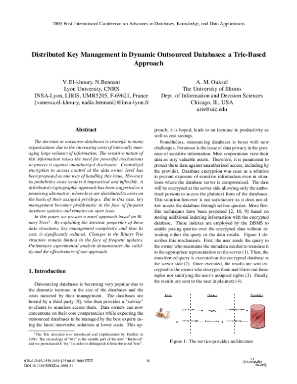 (PDF) Distributed Key Management in Dynamic Outsourced Databases: A Trie-Based Approach