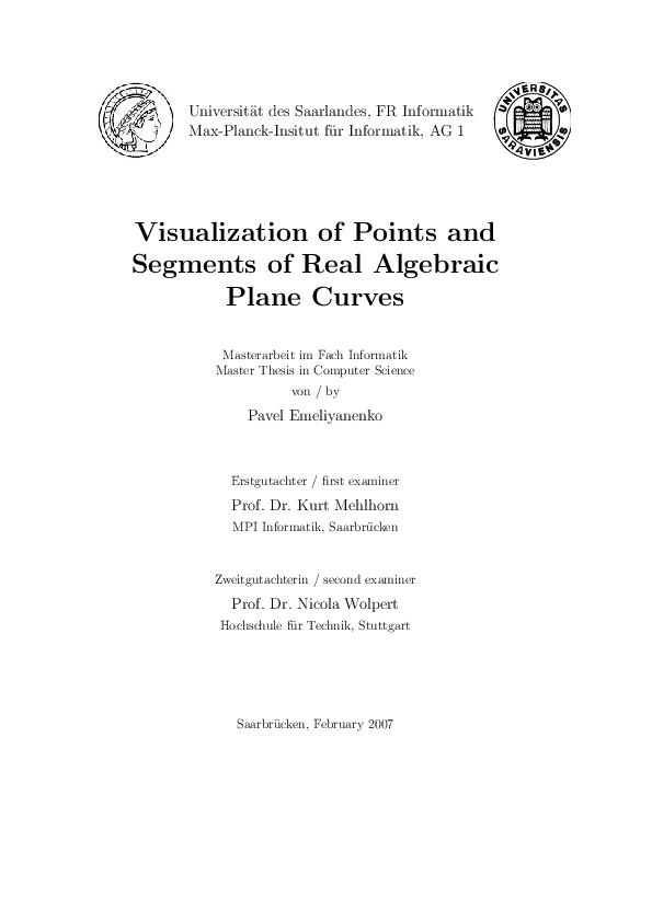 (PDF) Visualization of Points and