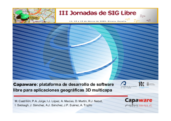(PDF) Capaware: plataforma de desarrollo de software libre para aplicacines geográficas 3D multicapa