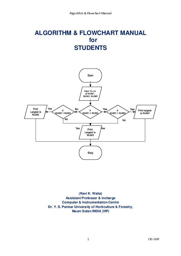 (PDF) Algorithm-manual