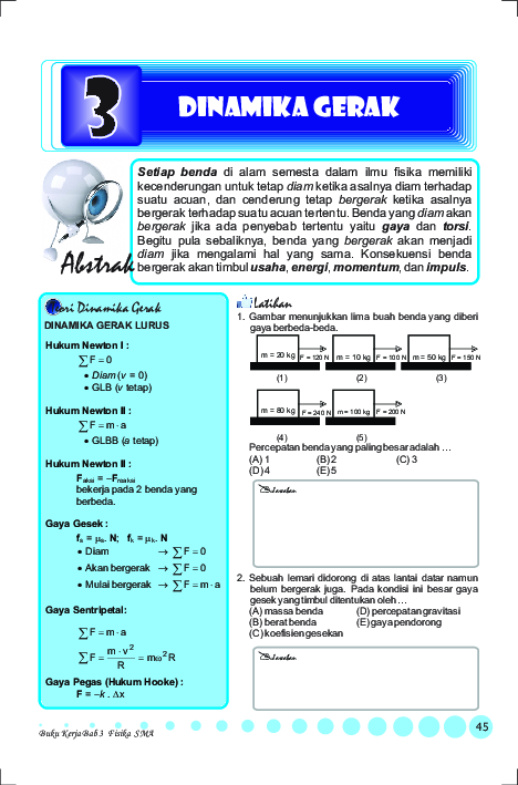 (PDF) CHAPTER 3 DINAMIKA GERAK FIX