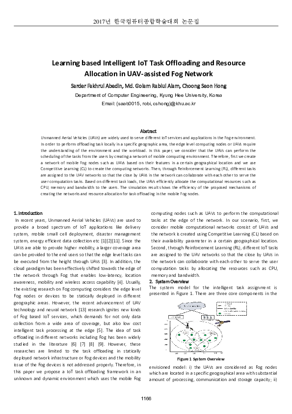 (PDF) Learning based Intelligent IoT Task Offloading and Resource ...
