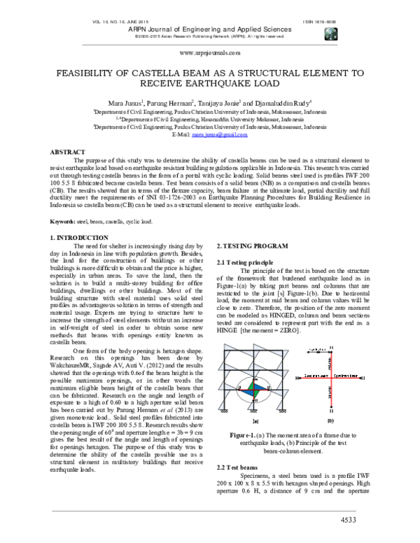 (PDF) Feasibility of Castella Beam as a Structural Element to Receive ...