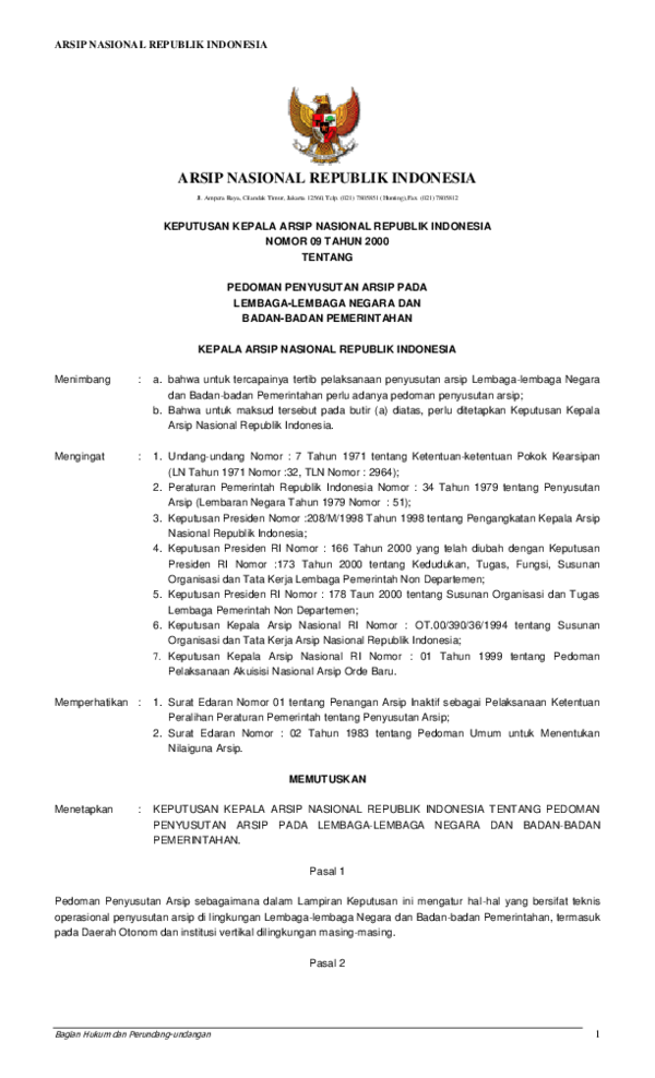 (PDF) ARSIP NASIONAL REPUBLIK INDONESIA