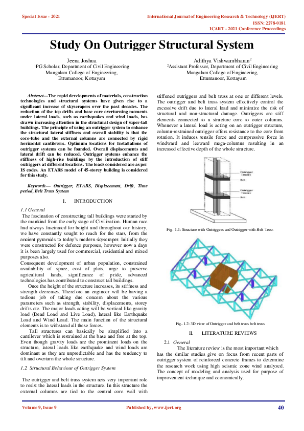 (PDF) Study On Outrigger Structural System