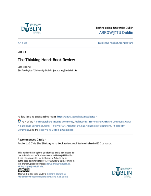 (PDF) The Thinking Hand:book review