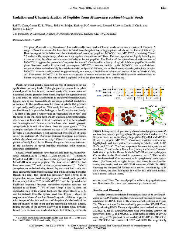 (PDF) Isolation and Characterization of Peptide(S) from Pisum Sativum ...