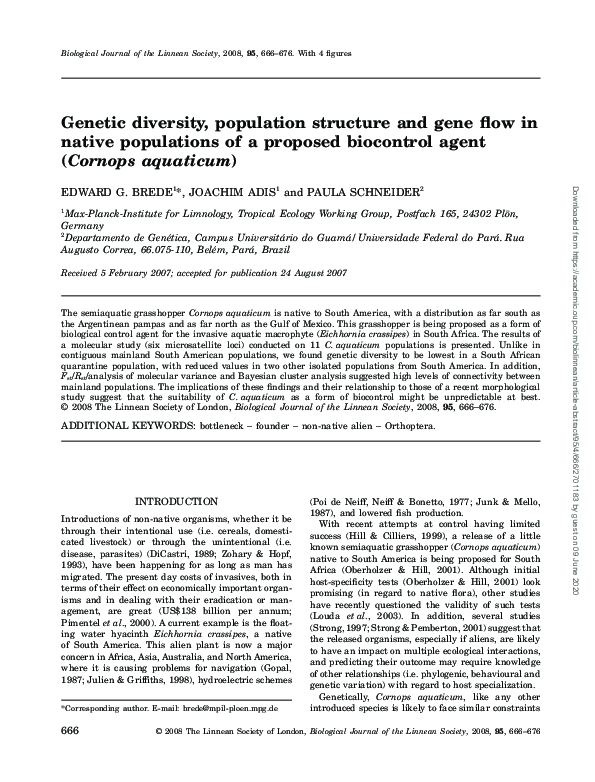 (PDF) Genetic diversity, population structure and genome-wide marker-trait association analysis ...