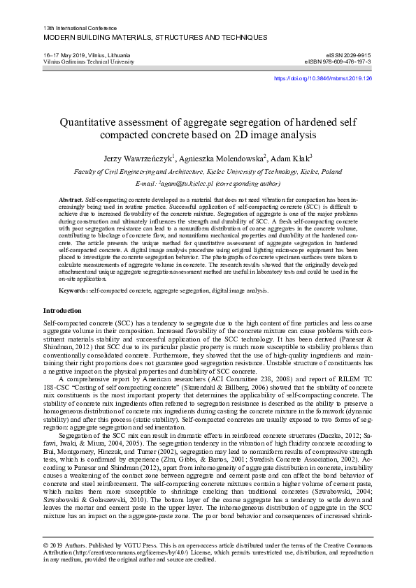(PDF) Quantitative assessment of aggregate segregation of hardened self ...
