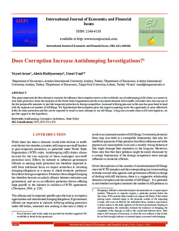 (PDF) International Journal of Economics and Financial Issues Does ...