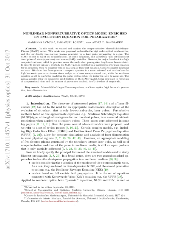 (PDF) Nonlinear Nonperturbative Optics Model Enriched by Evolution ...