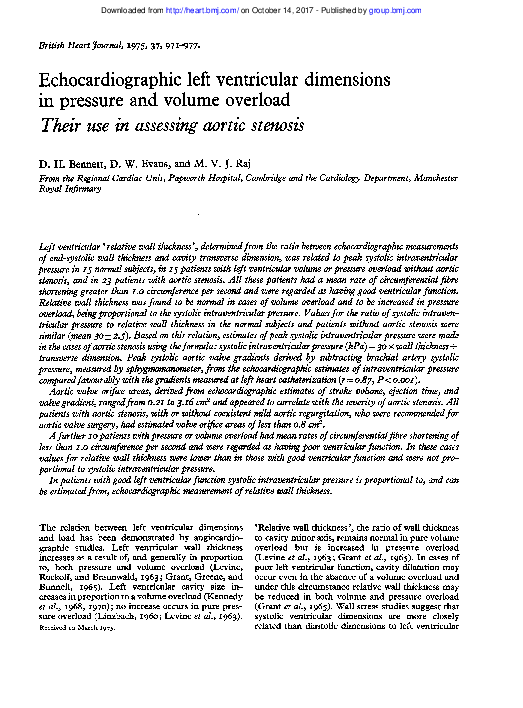 (PDF) Echocardiographic left ventricular dimensions in pressure and ...