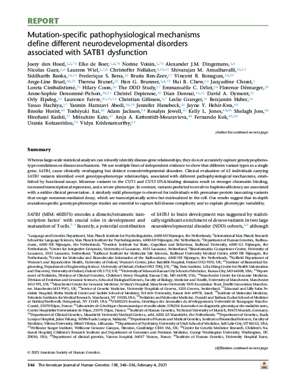 (PDF) Mutation-specific pathophysiological mechanisms define different ...