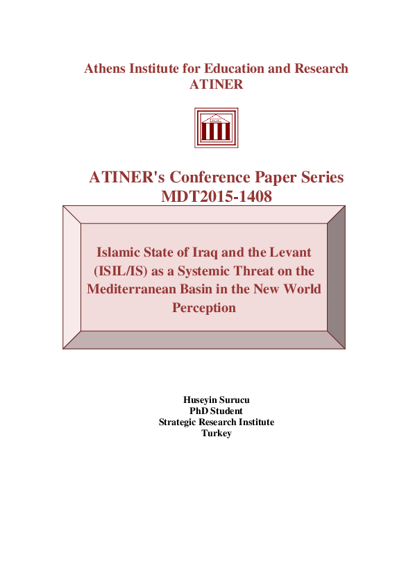 (PDF) Islamic State of Iraq and the Levant (ISIL/IS) as a Systemic ...