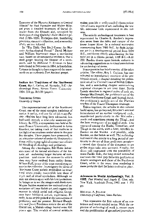(PDF) Advances in World Archaeology, Vol. 1: 1982 . Fred Wendorf ...