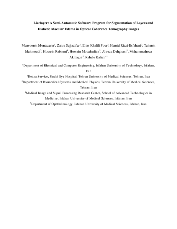(PDF) A Semi-Automatic Software for Segmentation and Feature Extraction ... (PDF) A Semi-Automatic Software for Segmentation and Feature Extraction ...