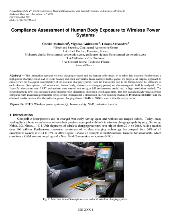 (PDF) Compliance Assessment of Human Body Exposure to Wireless Power ...