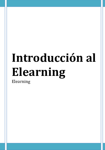 (DOC) Introduccion al elearning