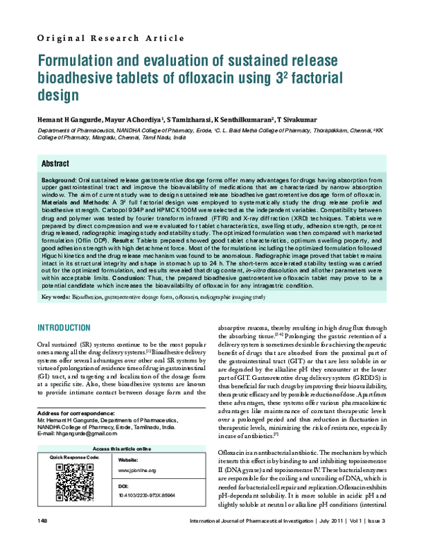 Pdf Formulation And Evaluation Of Sustained Release Microballoons Of Furosemide