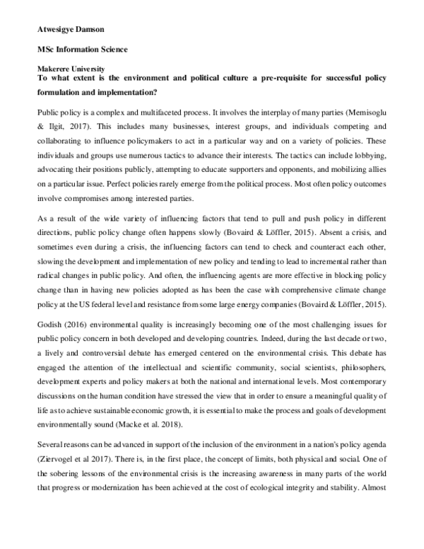 (PDF) Public Policy Design