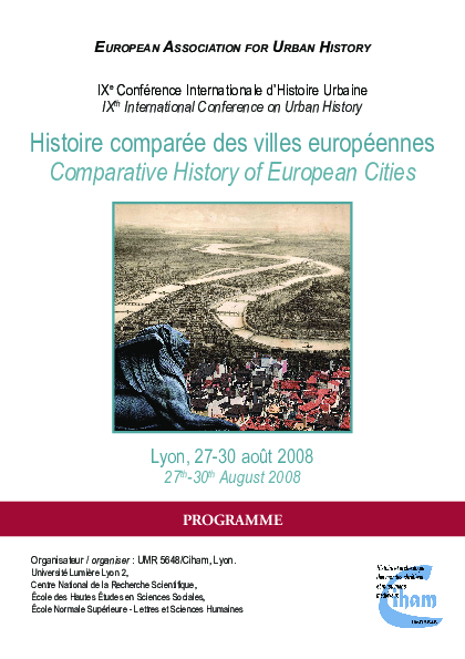 (PDF) IXe Conférence Internationale d'Histoire Urbaine/IXth ...