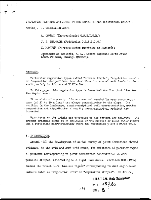 (PDF) Vegetation patterns and soils in the Mapimi Bolson (Chihuahuan ...