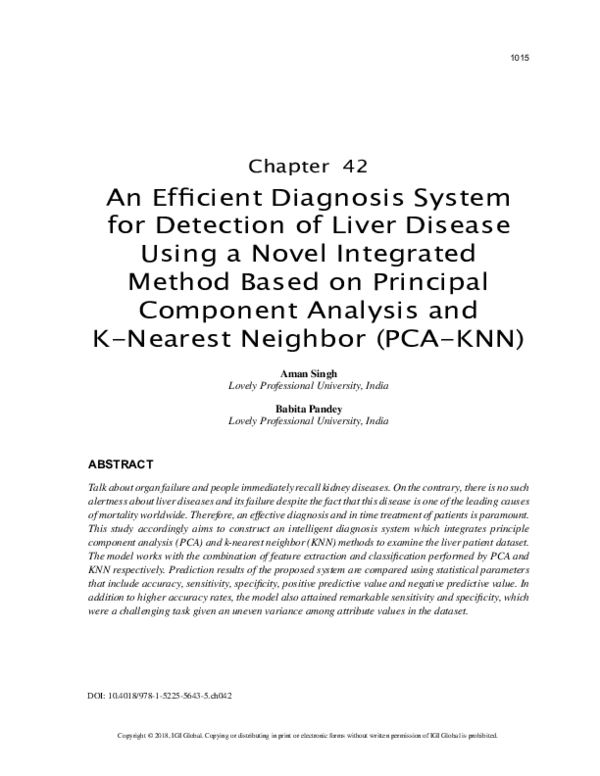 (PDF) An Efficient Diagnosis System for Detection of Liver Disease ...
