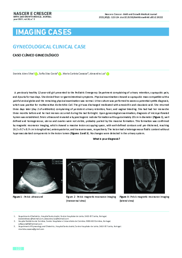 (PDF) Gynecological clinical case