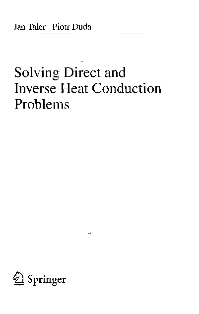 (PDF) Solving Direct and Inverse Heat Conduction Problems