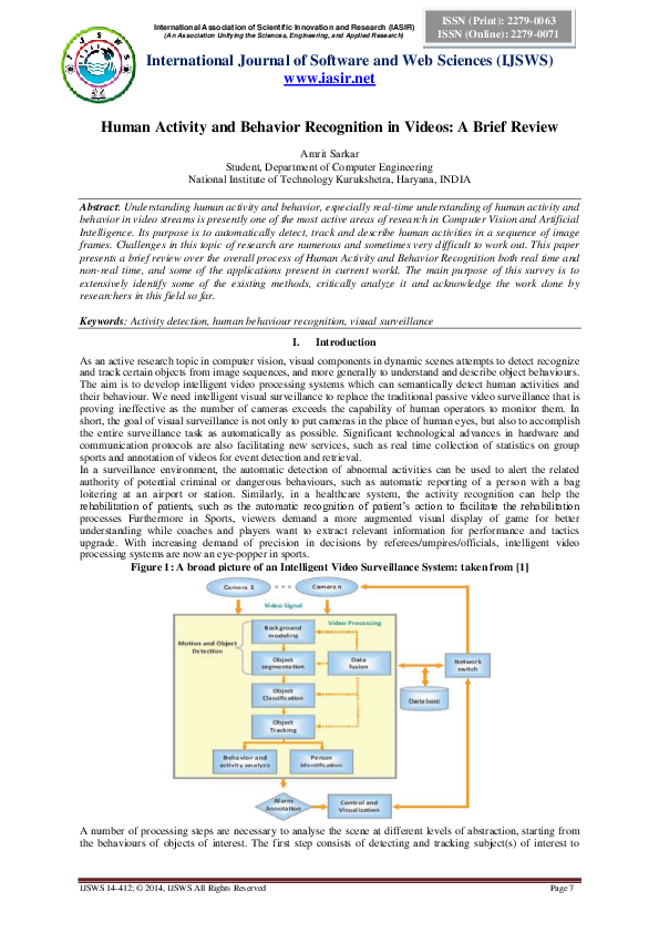 (PDF) Human Activity and Behavior Recognition in Videos. A Brief Review ...