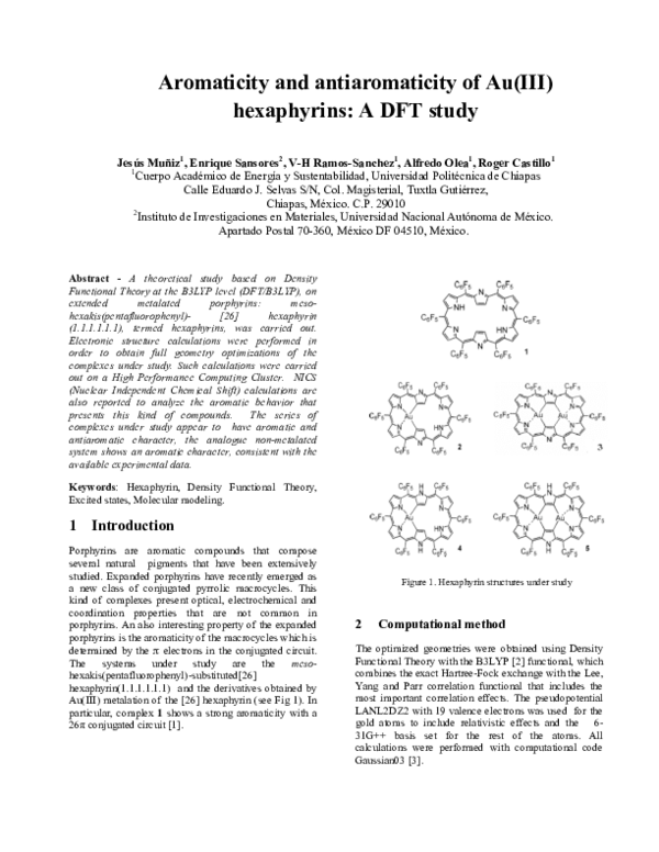 (PDF) Functional Theory at the B3LYP level (DFT/B3LYP), on