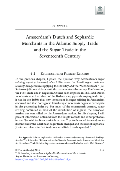 (PDF) Amsterdam’s Dutch and Sephardic Merchants in the Atlantic Supply ...