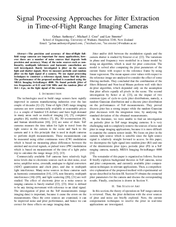 (PDF) Signal Processing Approaches for Jitter Extraction in Time-of ...