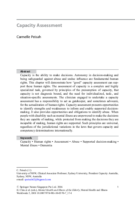 (PDF) Capacity Assessment