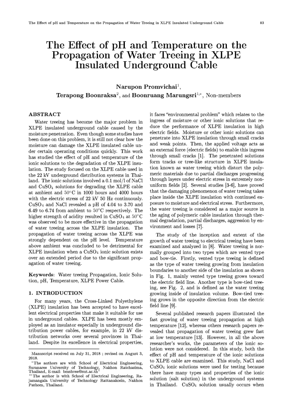 (PDF) The Effect of pH and Temperature in the Propagation of Water ...