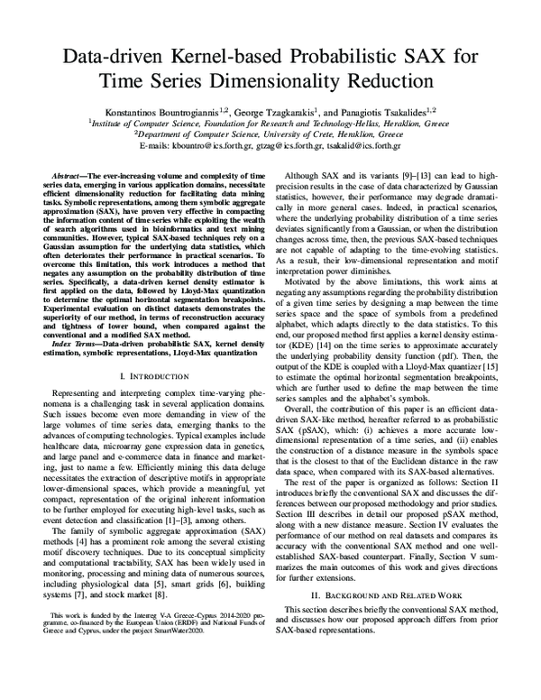 (PDF) Data-driven Kernel-based Probabilistic SAX for Time Series Dimensionality Reduction