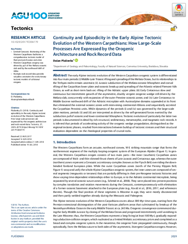 (PDF) Continuity and Episodicity in the Early Alpine Tectonic Evolution ...