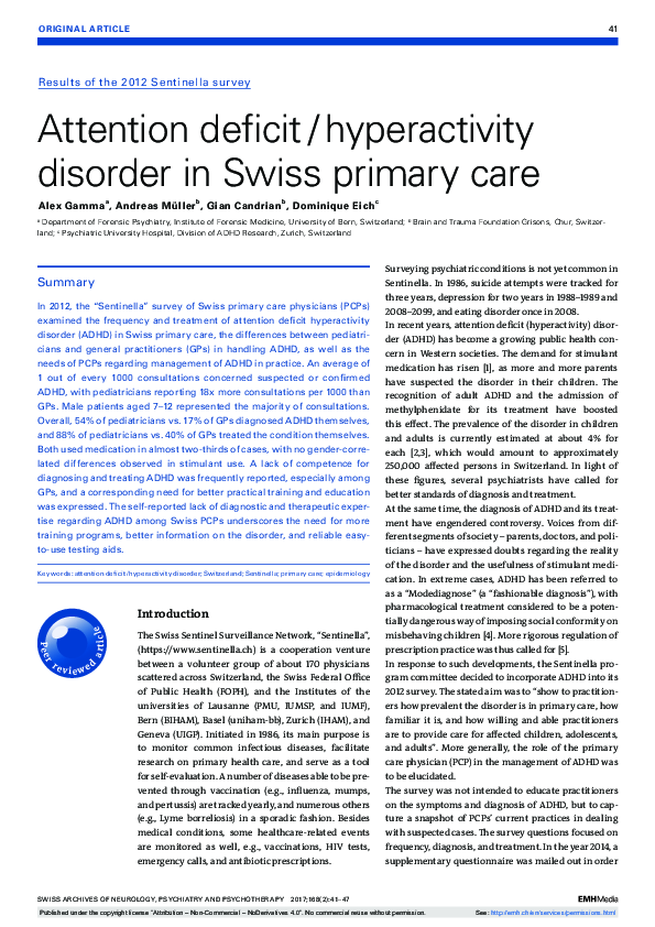 (PDF) Attention deficit hyperactivity disorder (ADHD) and Oppositional ...