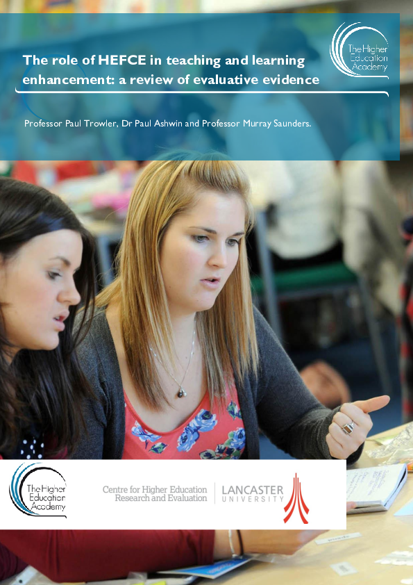 (PDF) The role of HEFCE in teaching and learning enhancement: a review ...