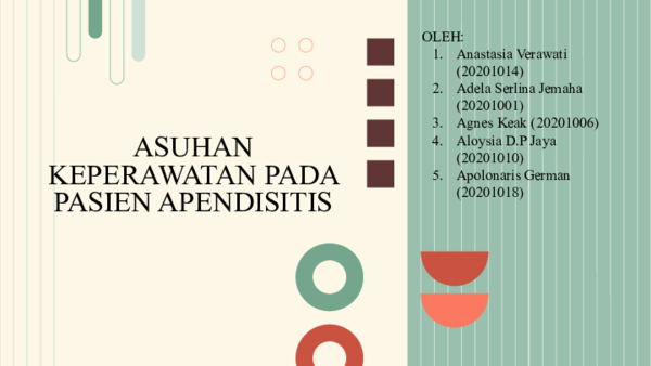 (PPT) Askep apendisitis