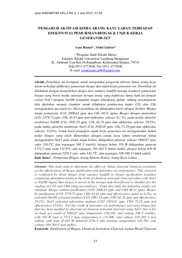 (PDF) Pengaruh Aktivasi Kimia Arang Kayu Laban Terhadap Efektivitas ...