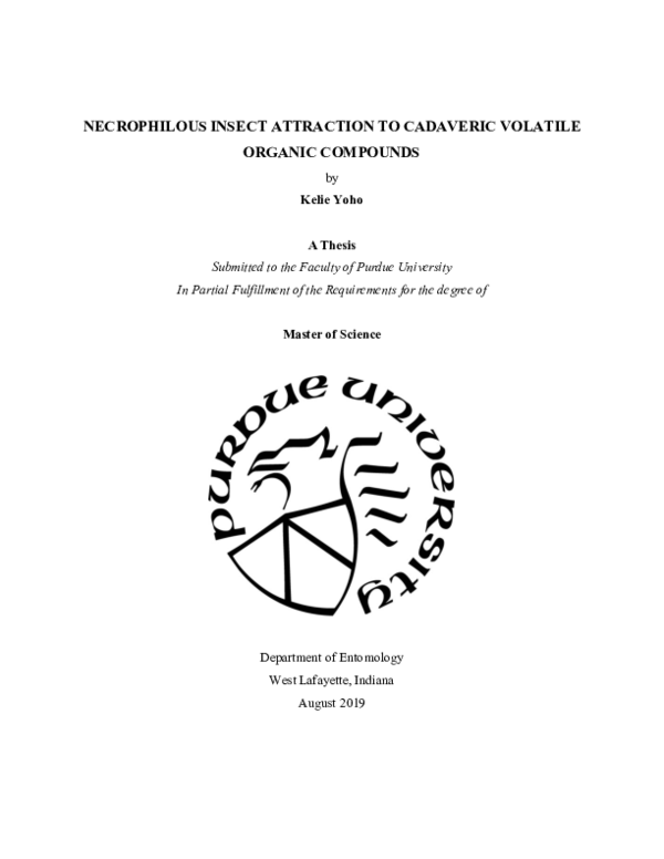 (PDF) Necrophilous Insect Attraction to Cadaveric Volatile Organic ...