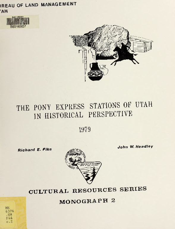 (PDF) The Pony Express Stations of Utah in Historical Perspective ...