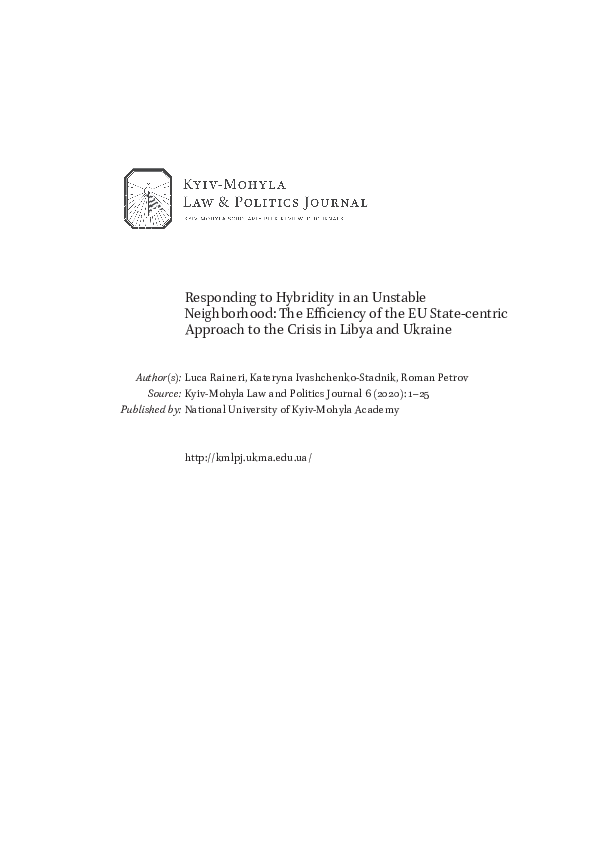 (PDF) Responding to Hybridity in an Unstable Neighborhood: The ...