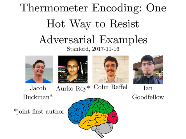 (PDF) Thermometer Encoding: One Hot Way To Resist Adversarial Examples