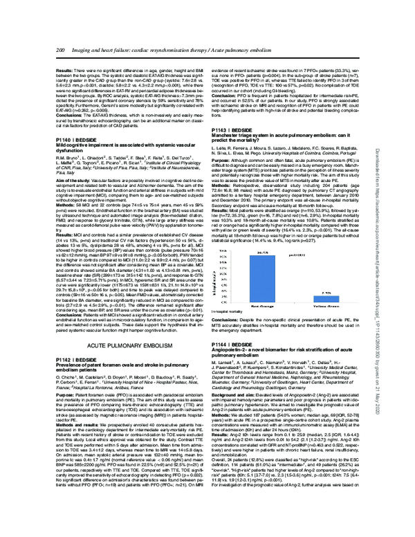 (PDF) Manchester triage system in acute pulmonary embolism: can it ...
