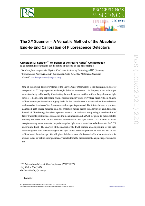 (PDF) The XY Scanner - A Versatile Method of the Absolute End-to-End ...
