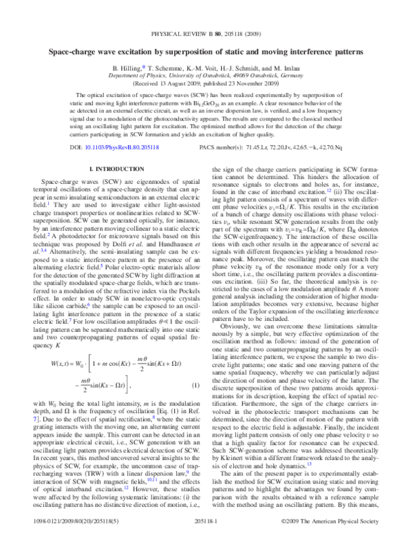 (PDF) Space-charge wave excitation by superposition of static and ...