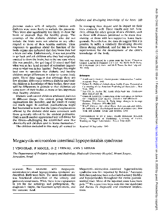 (PDF) Megacystis-microcolon-intestinal hypoperistalsis syndrome