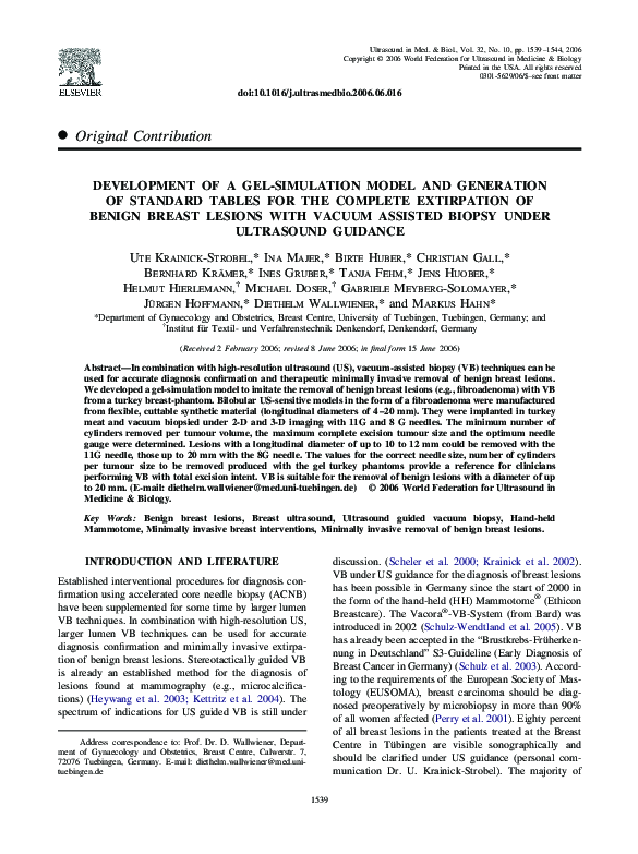 (PDF) Development of a gel-simulation model and generation of standard ...